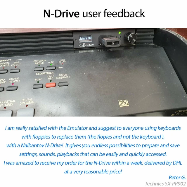 USB EMULATOR N-LAUFWERK eXtreme für Technics SX PR604, PR702, PR703, PR902, PR903 EUR 196,91 ...