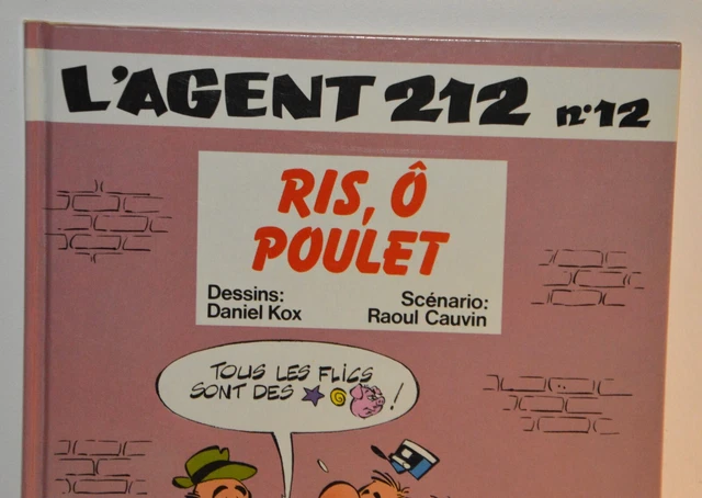 ANCIENNE BD L'AGENT 212 N°12 RIS, Ô POULET KOK CAUVIN DUPUIS vintage ...