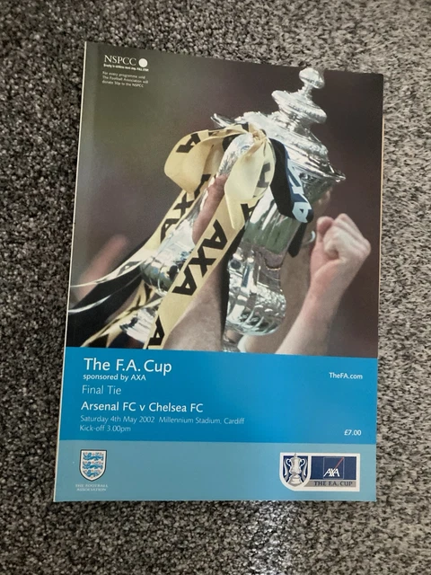 ARSENAL V CHELSEA 2002 FA Cup Final Programme. £3.84 - PicClick UK