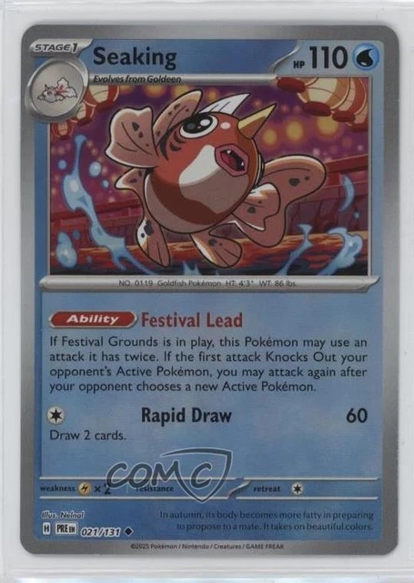 2025 POKEMON SV: Prismatic Evolutions (PRE) Poke Ball Foil Seaking #021 ...