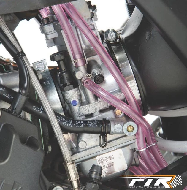 GENUINE 2 STROKE OEM Pink Carburettor Carb Breather/Vent Overflow Hose ...