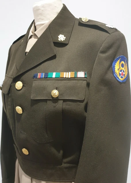 WWII USAAF ARMY Officer's Uniform Ike Jacket Re-enactment Goodwood ...