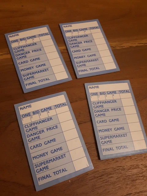 THE PRICE IS right replacement board game spare score card w138 £3.49 ...