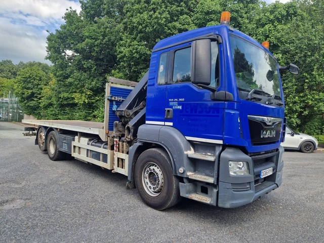 MAN TGS 26-360 6X2 Flat Bed Front Mounted Hmf 1420 Crane 2017 Manual ...