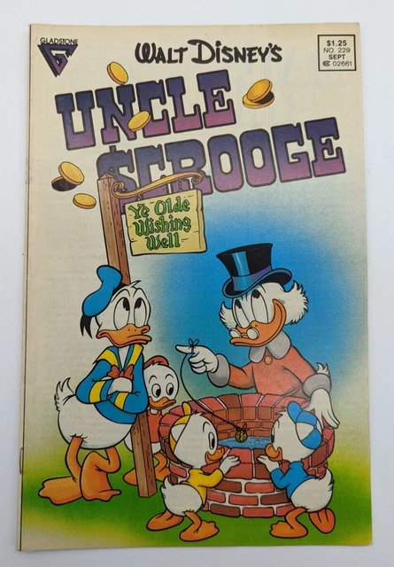 WALT DISNEY UNCLE Scrooge #229 Gladstone Comic 1988 Canadian Price ...