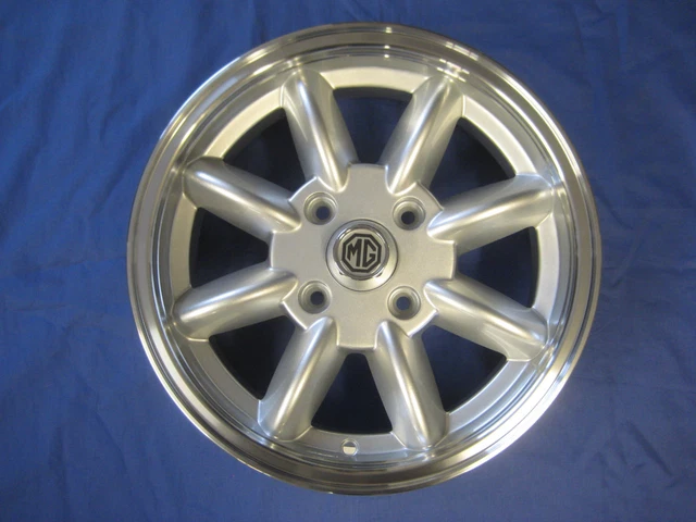 MGB ALLOY Wheels Silver With Polished Rim , Set Of Four 5.5 X 15 £419. ...