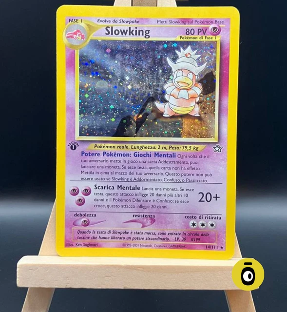 POKEMON - SLOWKING HOLO RARE 1a ED. 14/111 - Neo Genesis - ITA - LIGHT ...