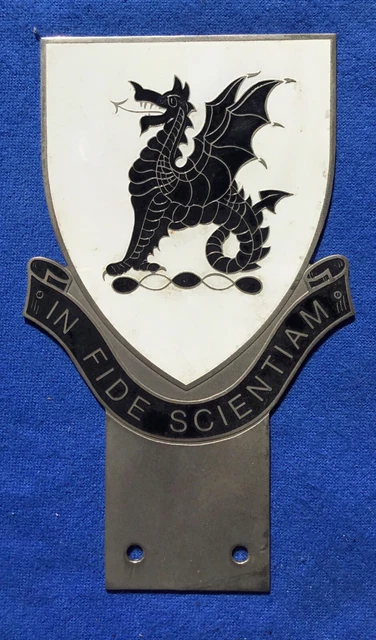 NEWINGTON COLLEGE LOGO Crest Large Car enamel badge, 90mm across $79.99 ...