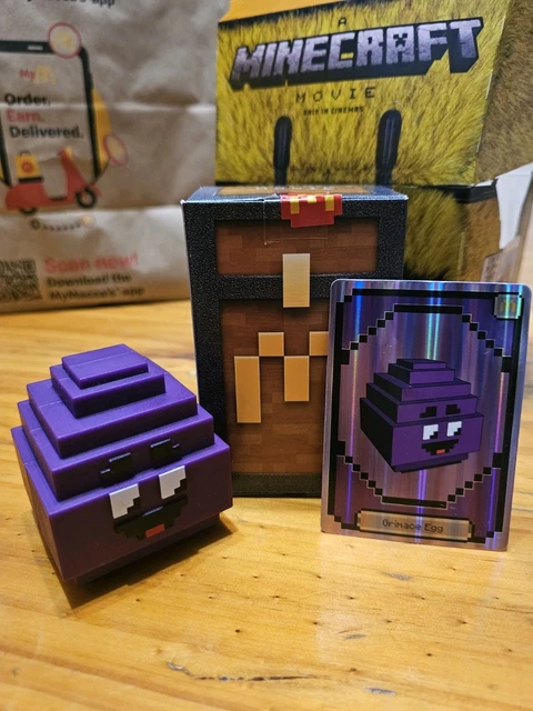 GRIMACE EGG - 2025 McDonalds Minecraft Unused Code Card - CODE ONLY $12 ...