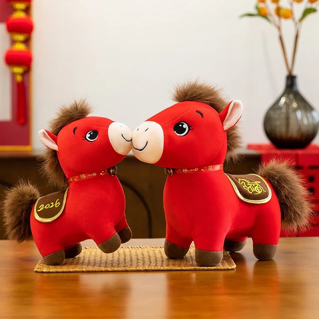 PONY YEAR OF The Horse Plush Toy With Pp Cotton Filling For Lunar New ...