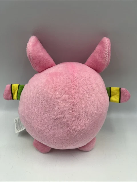 PEPPA PIG SOFT Toy 8-inch Pink Plush Blue red yellow Stripes Vgc £9.95 ...