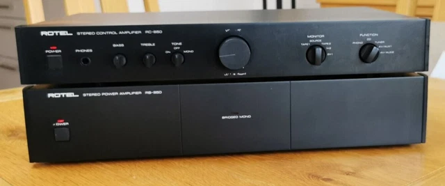 ROTEL RC850 PREAMPLIFIER and ROTEL RB-850 Power Amplifier £220.00 ...