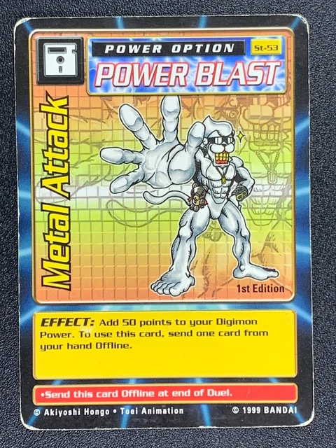 METAL ATTACK ST-53 Power Blast Bandai Digimon Digital Monsters 1ère ...