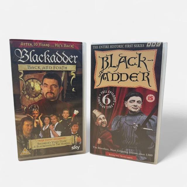 BLACKADDER VHS LOT Series One BBC Video and Back and Forth Rowan ...