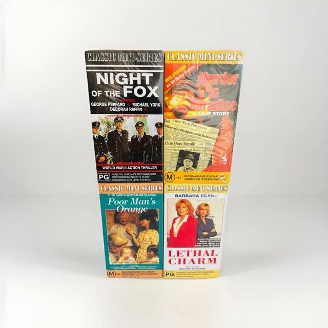 4X CLASSIC MINI Series Double VHS Tape Boxsets, Inc Night Of The Fox ...