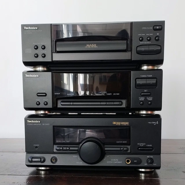 TECHNICS MINI HI-FI Sl/St/Se-Ch570,35W Canale,Stereo/Surround,Japan ...