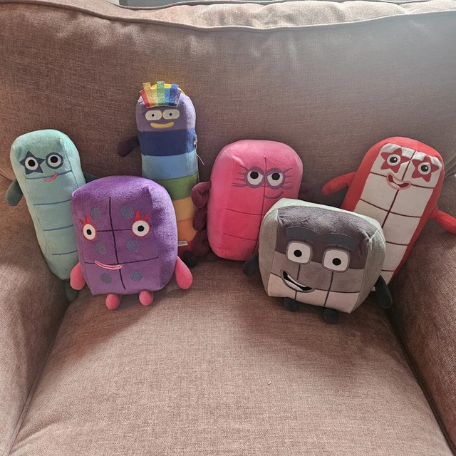 NUMBERBLOCKS SOFT TOYS Numbers 5-10 5 6 7 8 9 10 Bundle Cbeebies 6x ...
