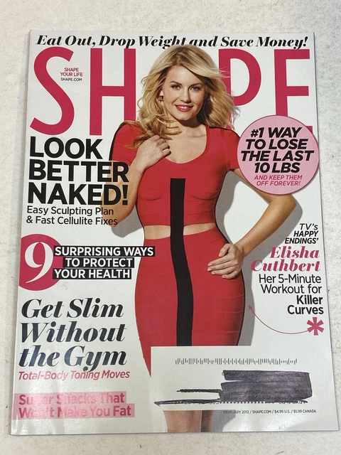 SHAPE MAGAZINE FEB 2012 Elisha Cuthbert Get Slim Without Gym Curves ...