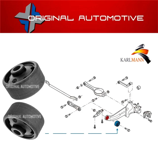 FITS JAGUAR X TYPE 2 REAR TRAILING SUSPENSION CONTROL ARM BUSH BUSHES X ...