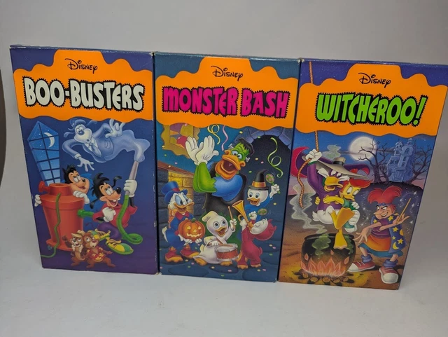 DISNEY VHS HALLOWEEN Classics: Boo-Busters, Monster Bash, Witcheroo ...