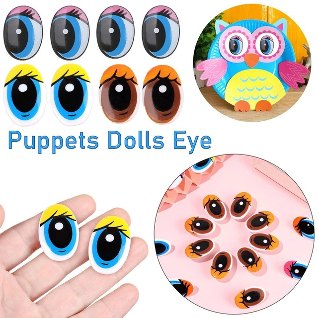 TOYS CUT CARTOON Eyes Plush Panda Eye 3D Dolls Accessories DIY Dolls ...
