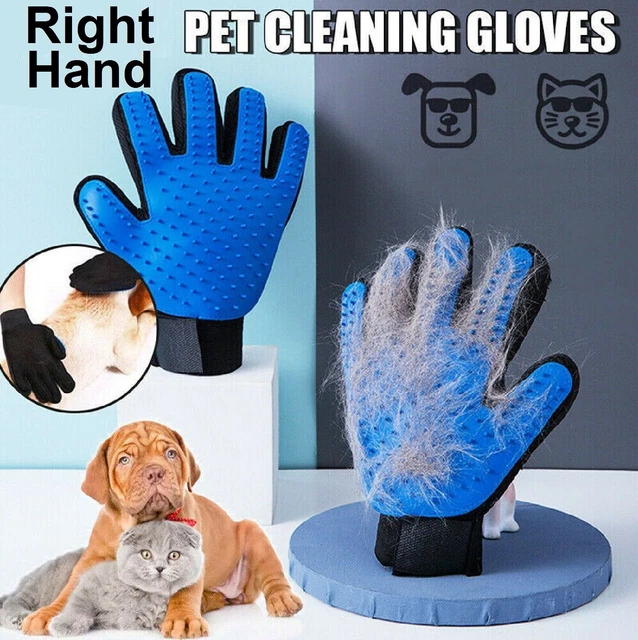 PET DOG CAT Massage Hair Brush Glove Grooming Fur Remover Cleaning $7. ...