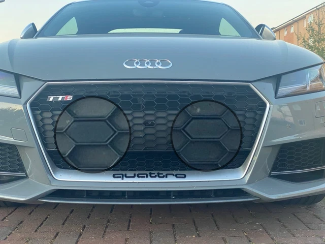 AUDI MAGNETIC NUMBER Plate Mounts Black new TTRS, RS3 8V (FACELIFT ...