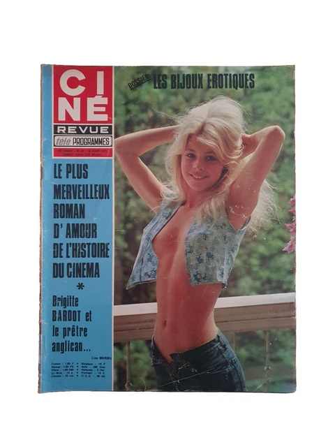 CINE REVUE N°33 1973 Brigitte Bardot - Delpech Annabella - Les bijoux érotiques EUR 4,50 ...