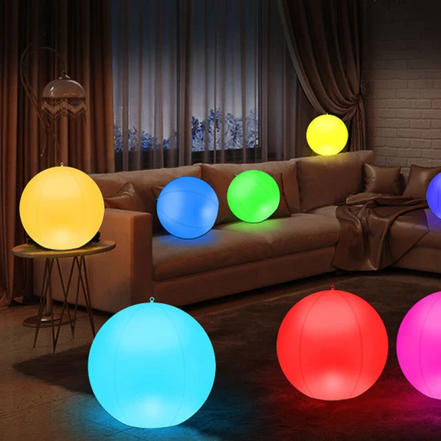 COLOR CHANGING DIMMABLE RGB LED Ball Light IP68 Wateproof Garden Pond ...