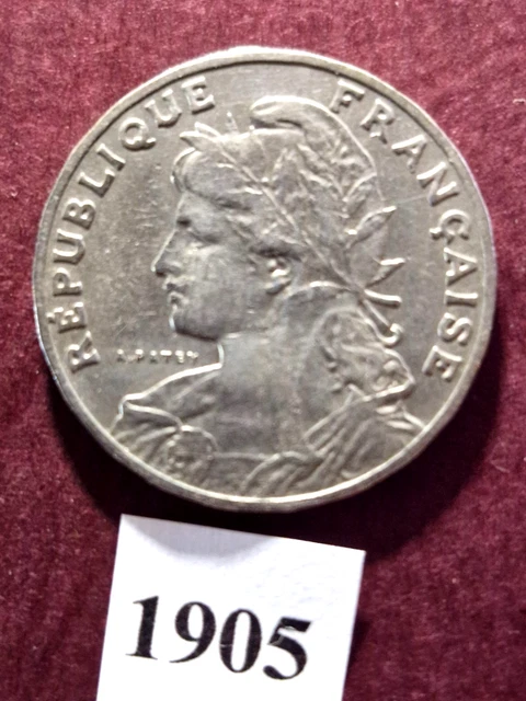 FRANCE * * Pièce 25 Centimes nickel Patey 2ème type 1905 * * EUR 0,80 - PicClick FR