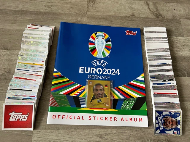 TOPPS EURO EM 2024 Komplettsatz mit Album alle SP Sticker ohne ...