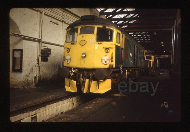 ORIGINAL 35MM SLIDE - Class 26 - 26024 inside Inverness shed on 24.3.82 ...
