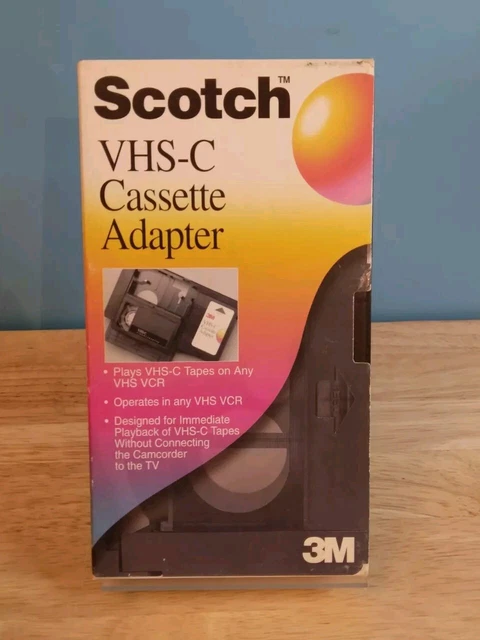 SCOTCH 3M VHS-C Cassette VHS VCR Adapter for Camcorder £27.74 - PicClick UK