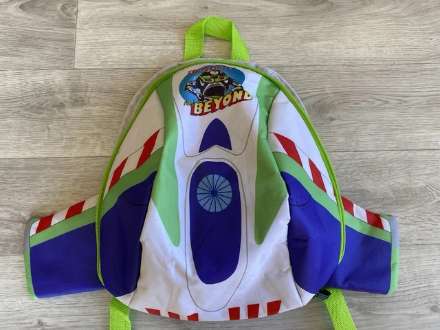 DISNEY BUZZ LIGHTYEAR Space Ranger Ship Toy Story School Backpack Rare ...