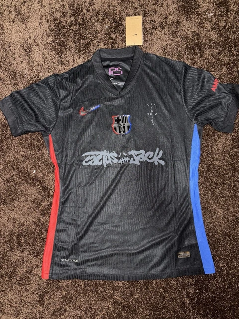 TRAVIS SCOTT X FC Barcelona 2024/25 Match Away Cactus Jack Player ...