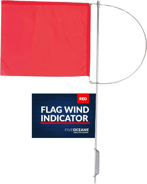 FIVE OCEANS MAST Flag Wind Indicator for Dinghy Sailing Optimist Single ...