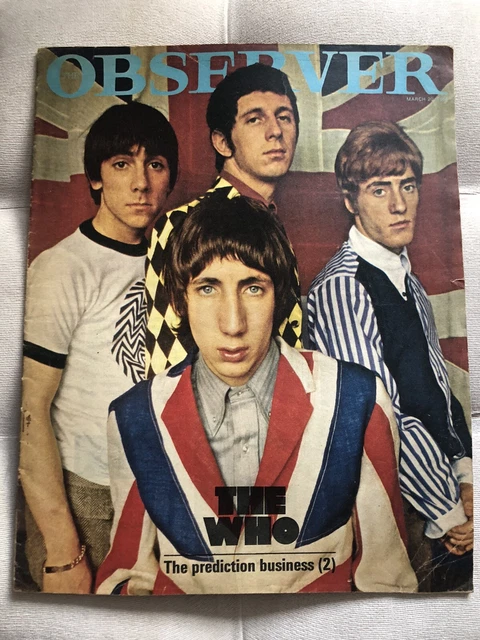 VINTAGE OBSERVER MAGAZINE - Making of The Who March 1966 £55.00 ...