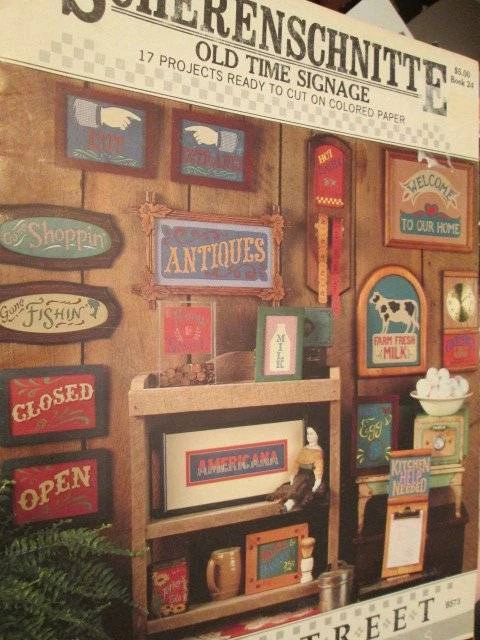 SCHERENSCHNITTE OLD TIME Signage Paper Craft Booklet-Open/Closed ...