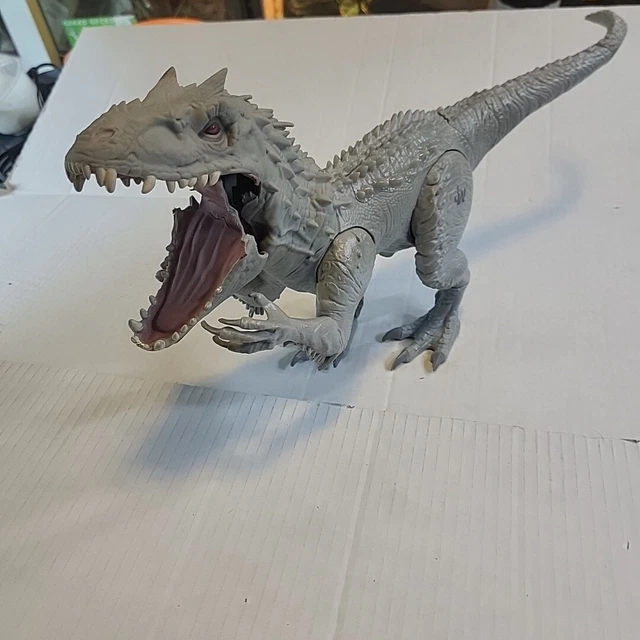 JURASSIC WORLD INDOMINUS REX Lights & Sounds Dinosaur 20" JW Park Works ...