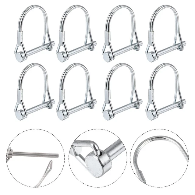 10PCS WIRE LOCK Pin Heavy Duty Coupler Pin for Trailers Farm Lawn ...