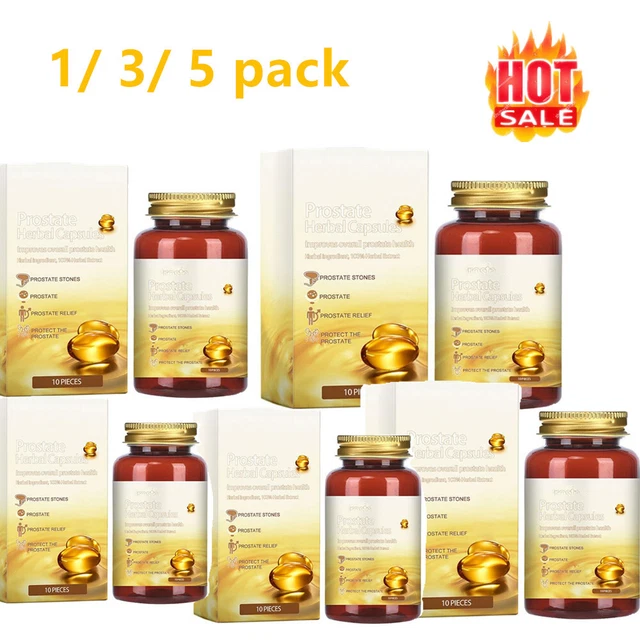 MAN'S PROSTATE CAPSULES Prostate Health Supplement Relief Discomfort 10 ...