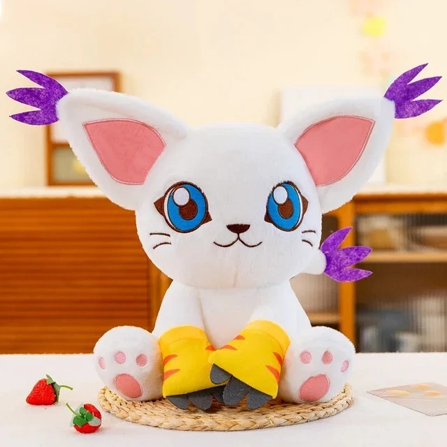 LARGE DIGIMON ADVENTURE tri Lifesize Gatomon Plush Doll Toy Tailmon ...