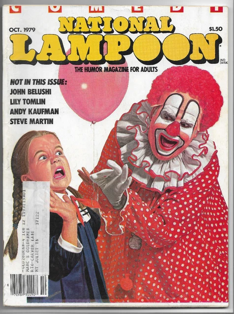 NATIONAL LAMPOON VOL. 2 #15 October 1979 CLOWN COVER Vintage MAGAZINE ...