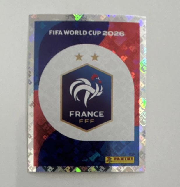 PANINI FIFA WORLD Cup 2026 Sticker France Club Badge/Logo FRA 1 FFF ...