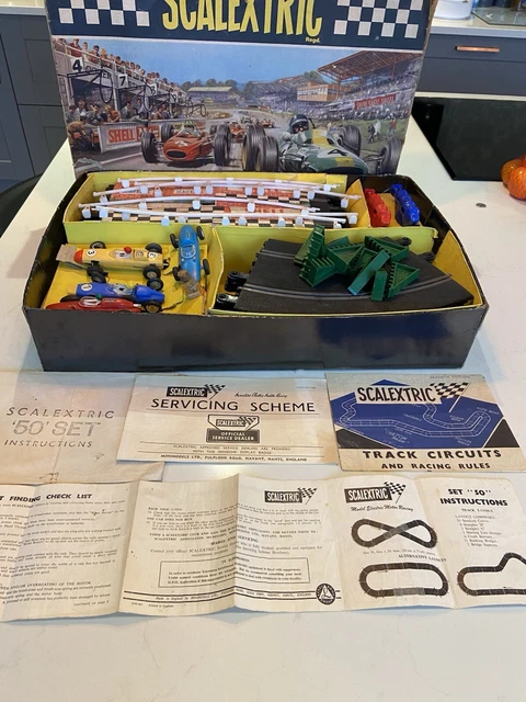 VINTAGE SCALEXTRIC BOX Set 50 £10.00 - PicClick UK