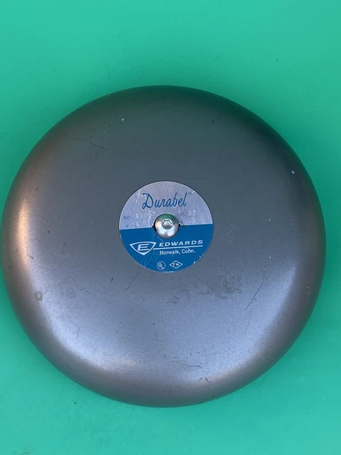EDWARDS DURABEL GREY 6100 6V DC Fire Alarm Bell Edwards Of Norwalk ...