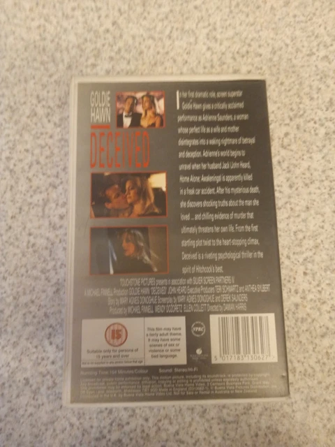 DECEIVED BIG BOX Ex Rental Uk Pal Vhs Touchstone Goldie Hawn John Heard ...