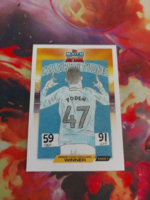 TOPPS MATCH ATTAX Champions League 2025/26 - Phil Foden - Design Winner ...