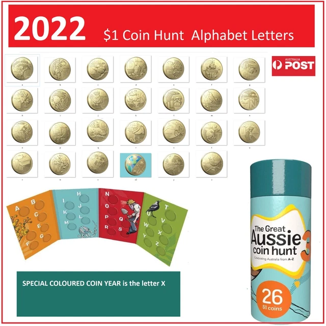 2022 A-Z GREAT AUSSIE COIN HUNT SERIES 3 $1 COINS Single Individual ...