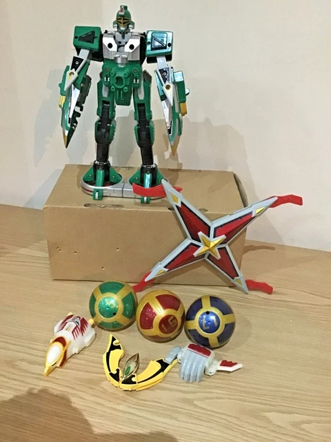 POWER RANGERS NINJA Storm Cyclone Star Dx Megazord, all 3 Sphere Balls ...